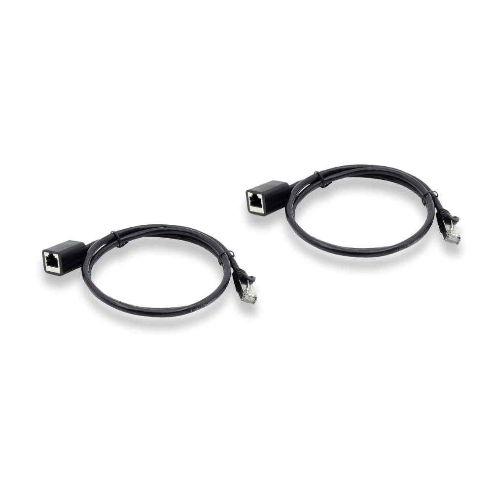 CAT 6 Ethernet Extender Cable 3 ft Male to Female 2 Pack — POE Texas