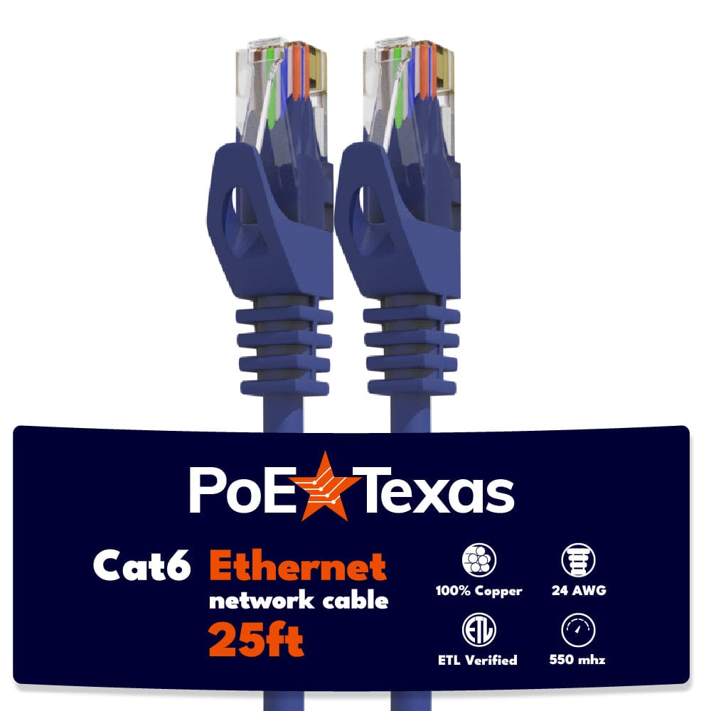 CAT 6 Patch Cable 25 ft — POE Texas