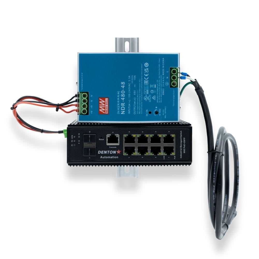 PoE Lighting & Automation 8-Port Fanless Layer 2 Managed 802.3bt Switch ...