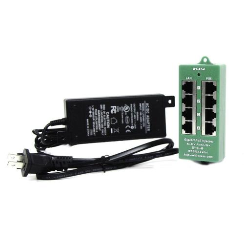 4 Port Gigabit PoE Injector with 48 Volt 30 Watt Power Supply — POE Texas